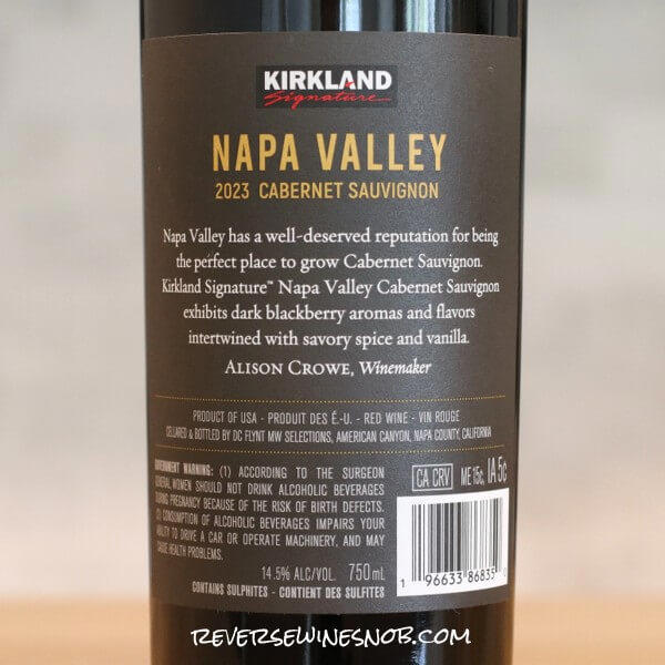Kirkland Signature Napa Valley Cabernet Sauvignon Review