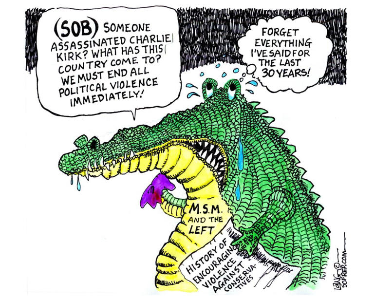 SOFREP Sunday Cartoon: Crocodile Tears in the Swamp
