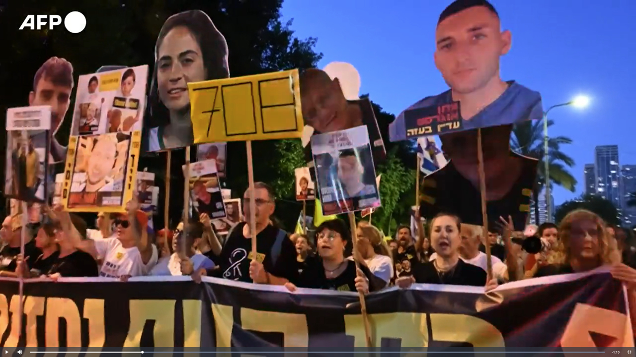 Israele, ancora un sabato in piazza a Tel Aviv per gli ostaggi