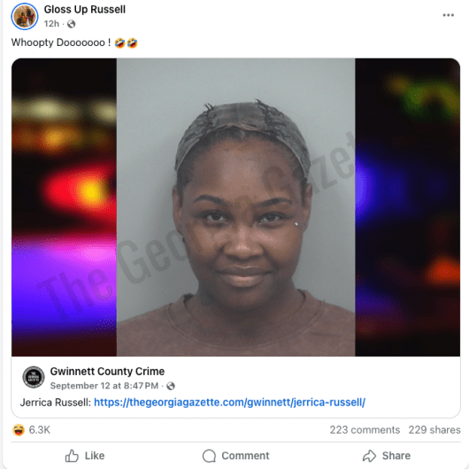 Rapper Gloss Up Laughs Off Her Recent Arrest in Georgia: “I Had a Blast!”
