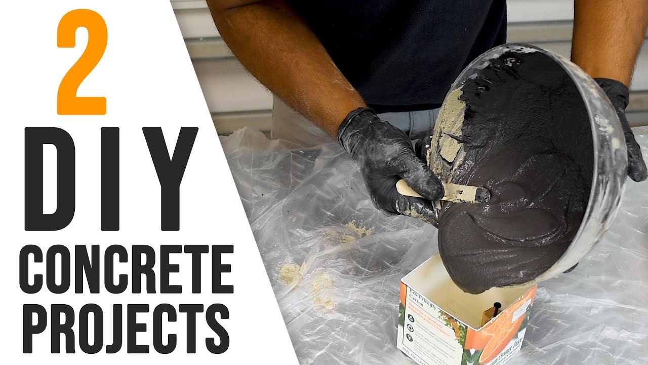 Make these 2 concrete projects at home
