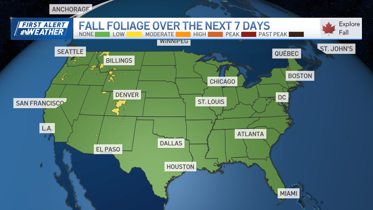 Fall foliage tracker: When will the leaves start to change color in New ...