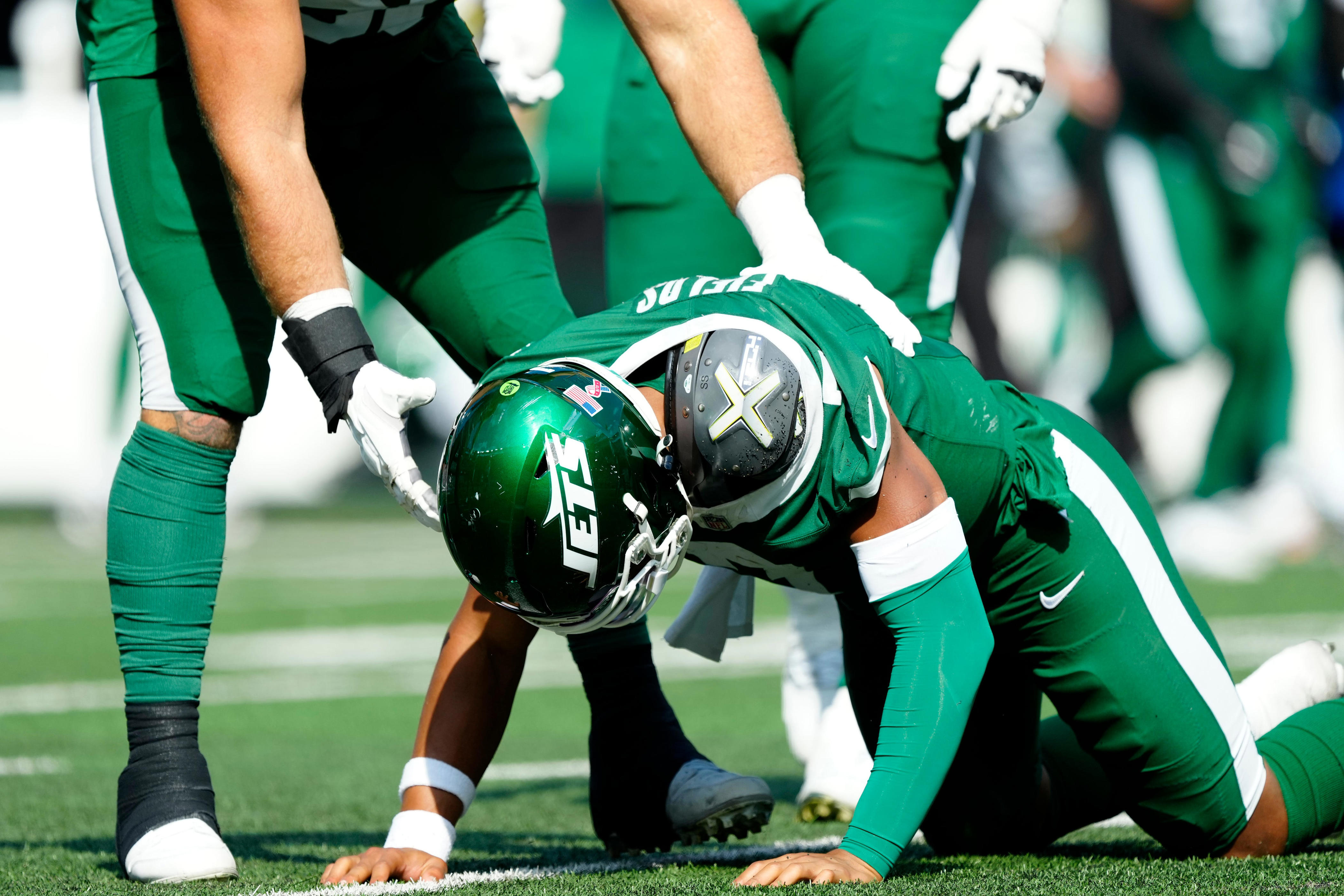 Justin Fields concussion update: Will Jets QB play vs Bucs on Sunday ...