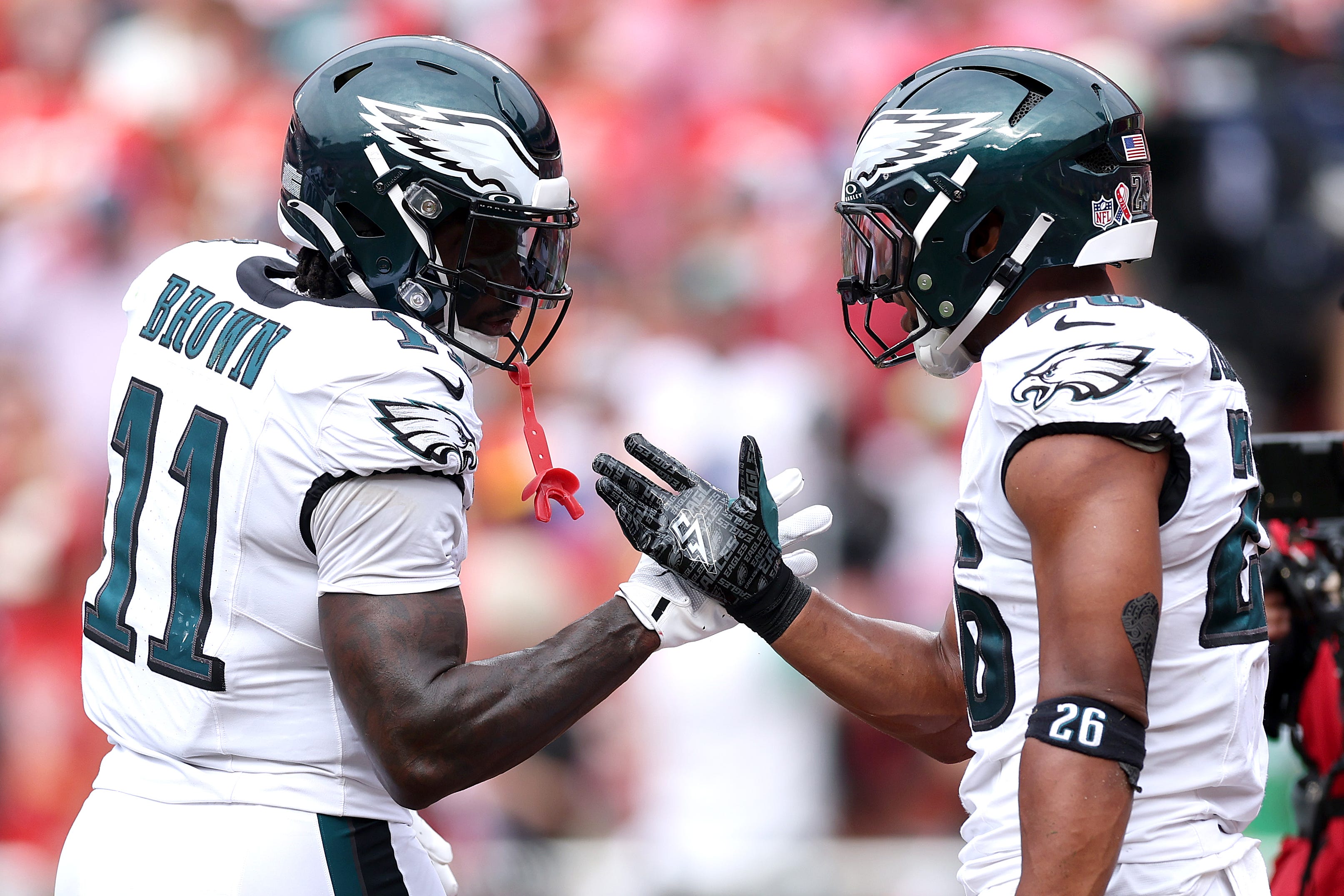 Eagles WR A.J. Brown gives a blatantly honest theory about advanced data