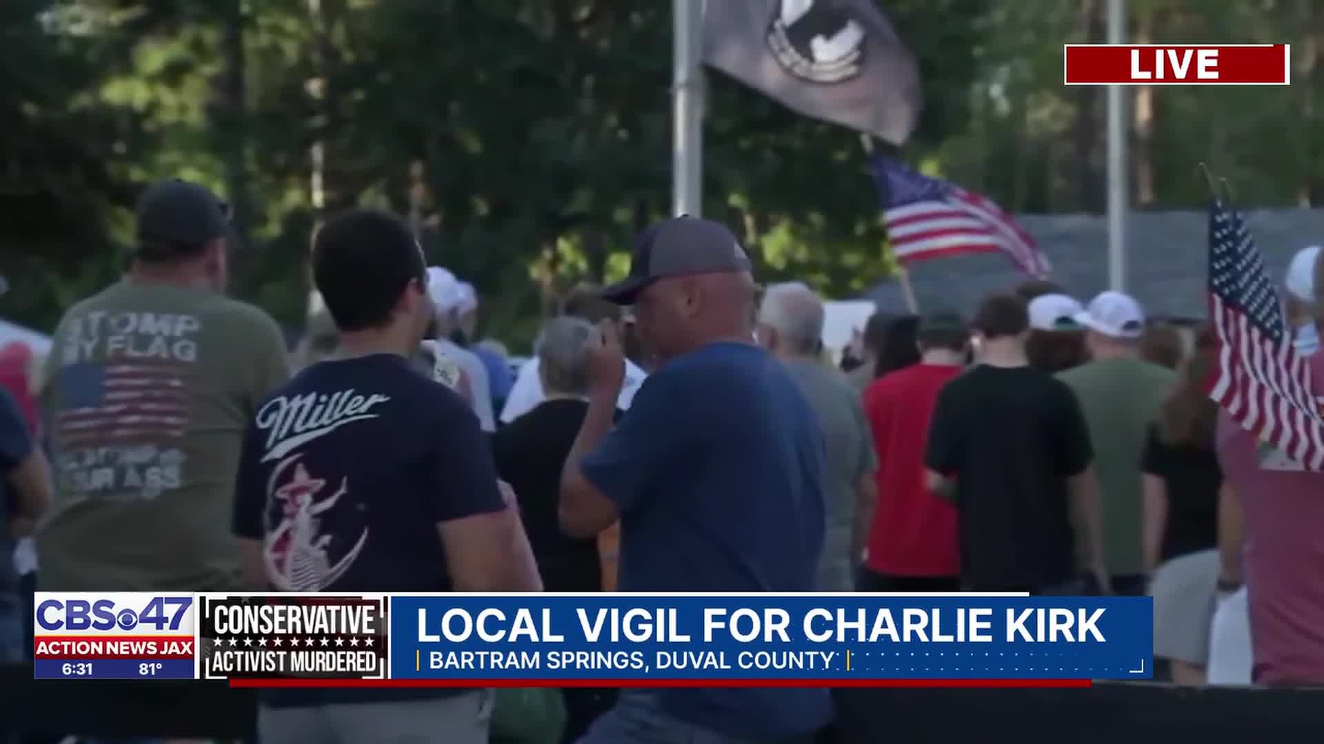 Large crowd gathers in St. Johns County to honor conservative activist ...