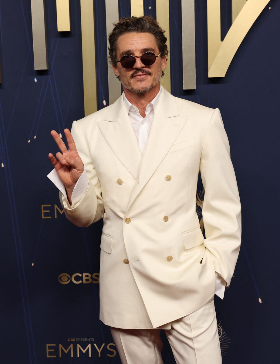 Is Pedro Pascal Wearing White Jazz Shoes at the Emmys?