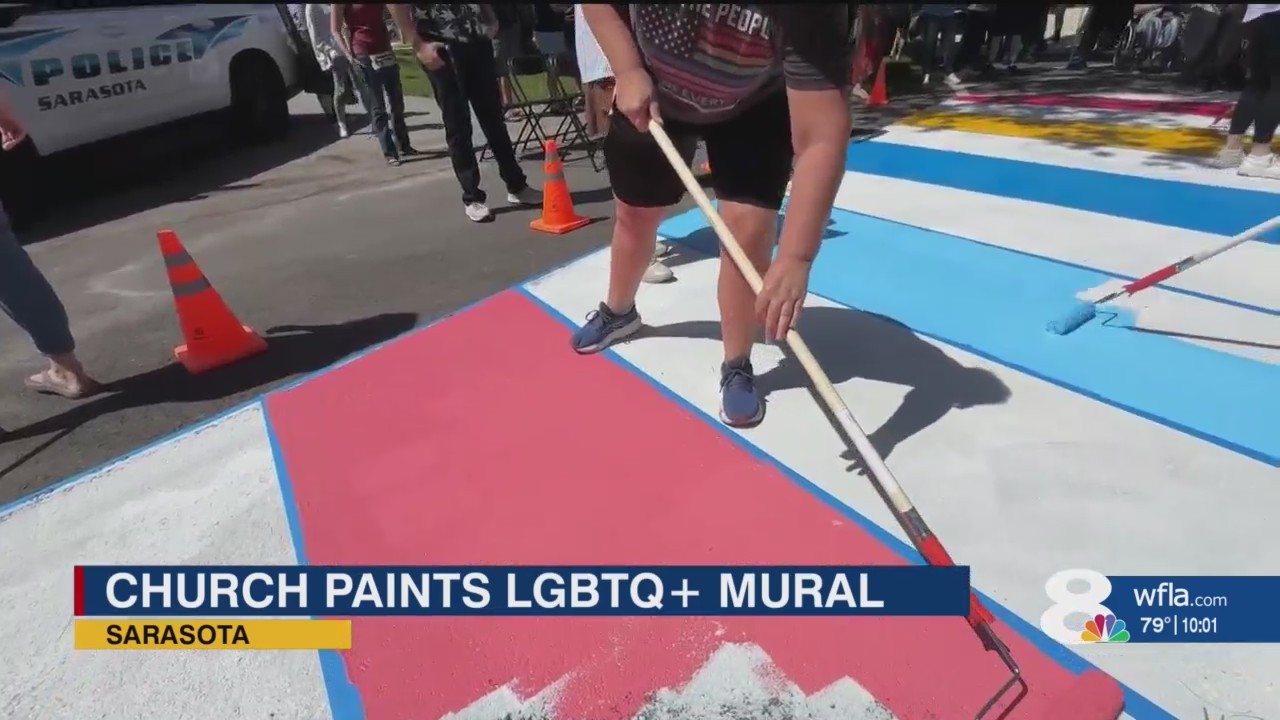 Church paints LGBTQ+ Mural