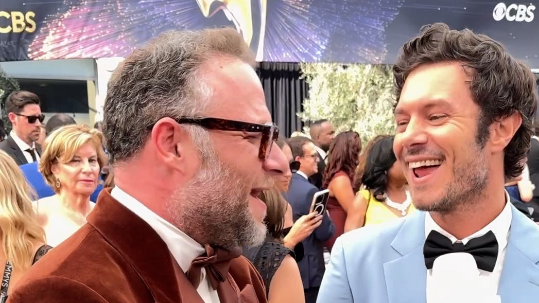 Ben Stiller, Gayle King, Seth Rogen and Adam Brody light up Emmys red ...