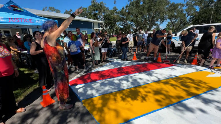 Sarasota church paints inclusive mural after removal of pride ...