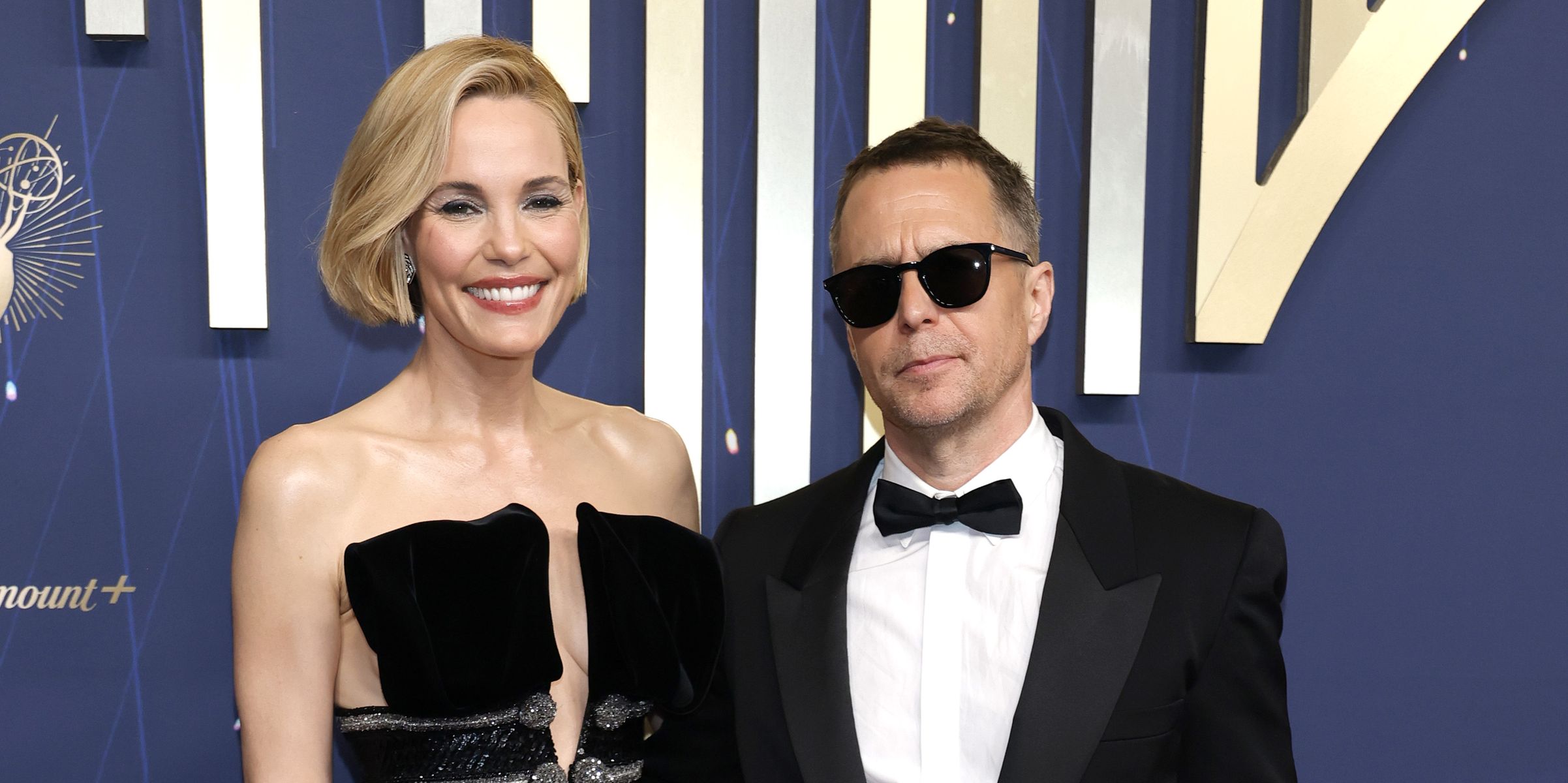 Leslie Bibb and Sam Rockwell Are Among the Emmys' Best-Dressed Couples