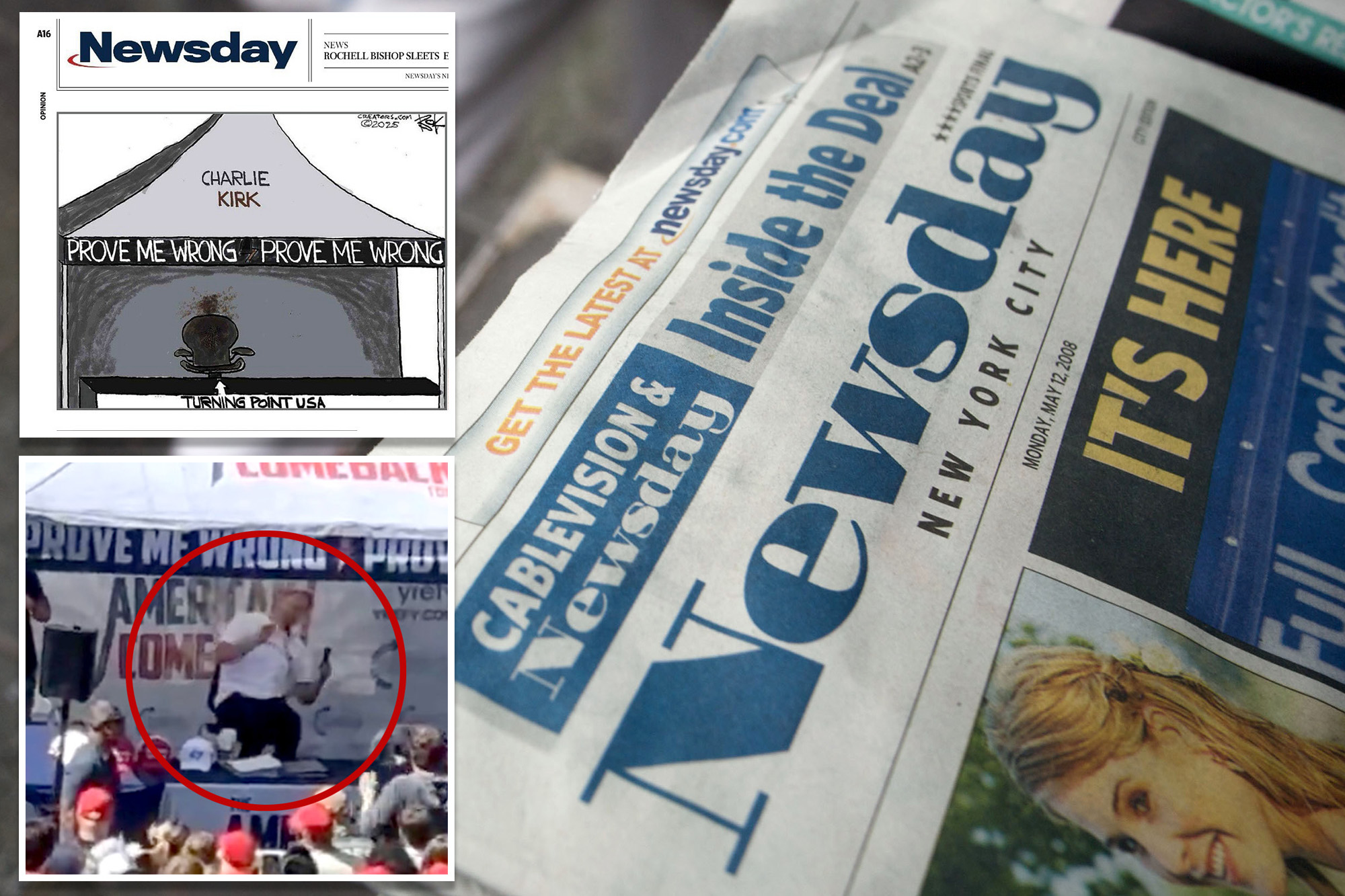 Newsday forced to apologize for ‘vile’ Charlie Kirk political cartoon ...