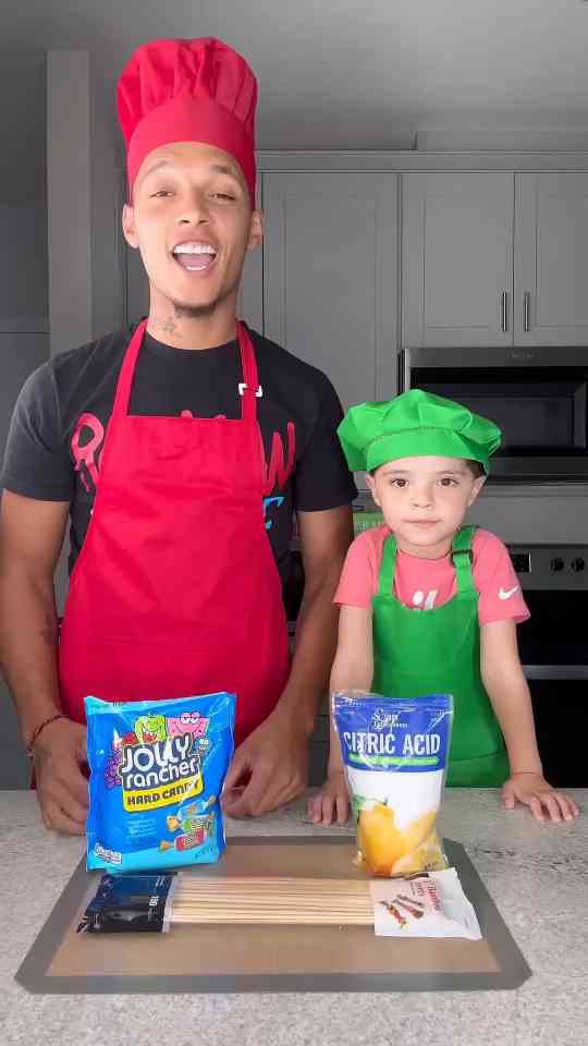 Homemade Jolly Rancher Straw with Sour Baby Challenge