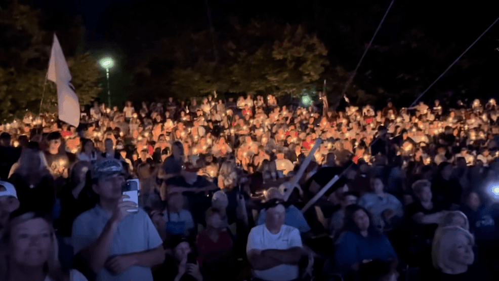 Thousands gather in Dublin to honor conservative activist Charlie Kirk