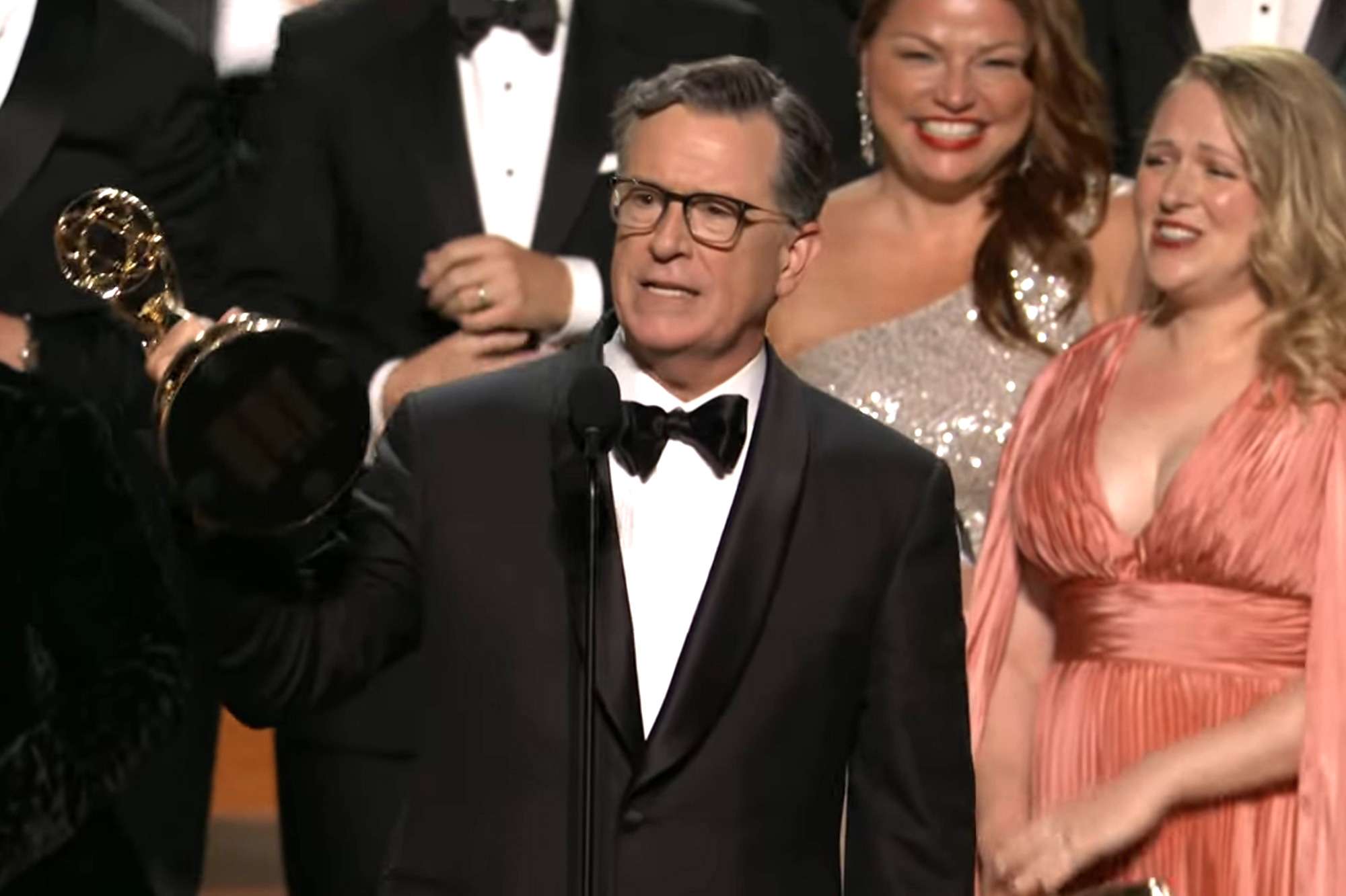 “The Late Show With Stephen Colbert” wins at the 2025 Emmys after ...