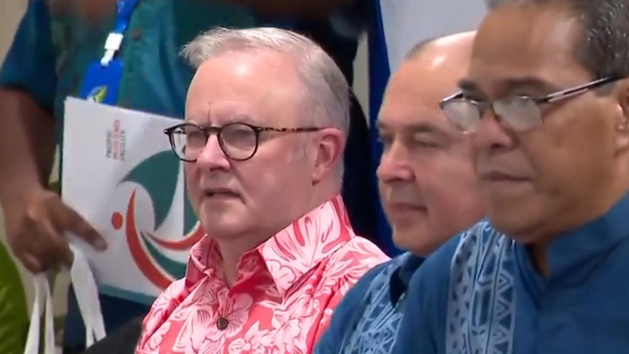 ‘Just having dinner’: Albo defends shirtgate