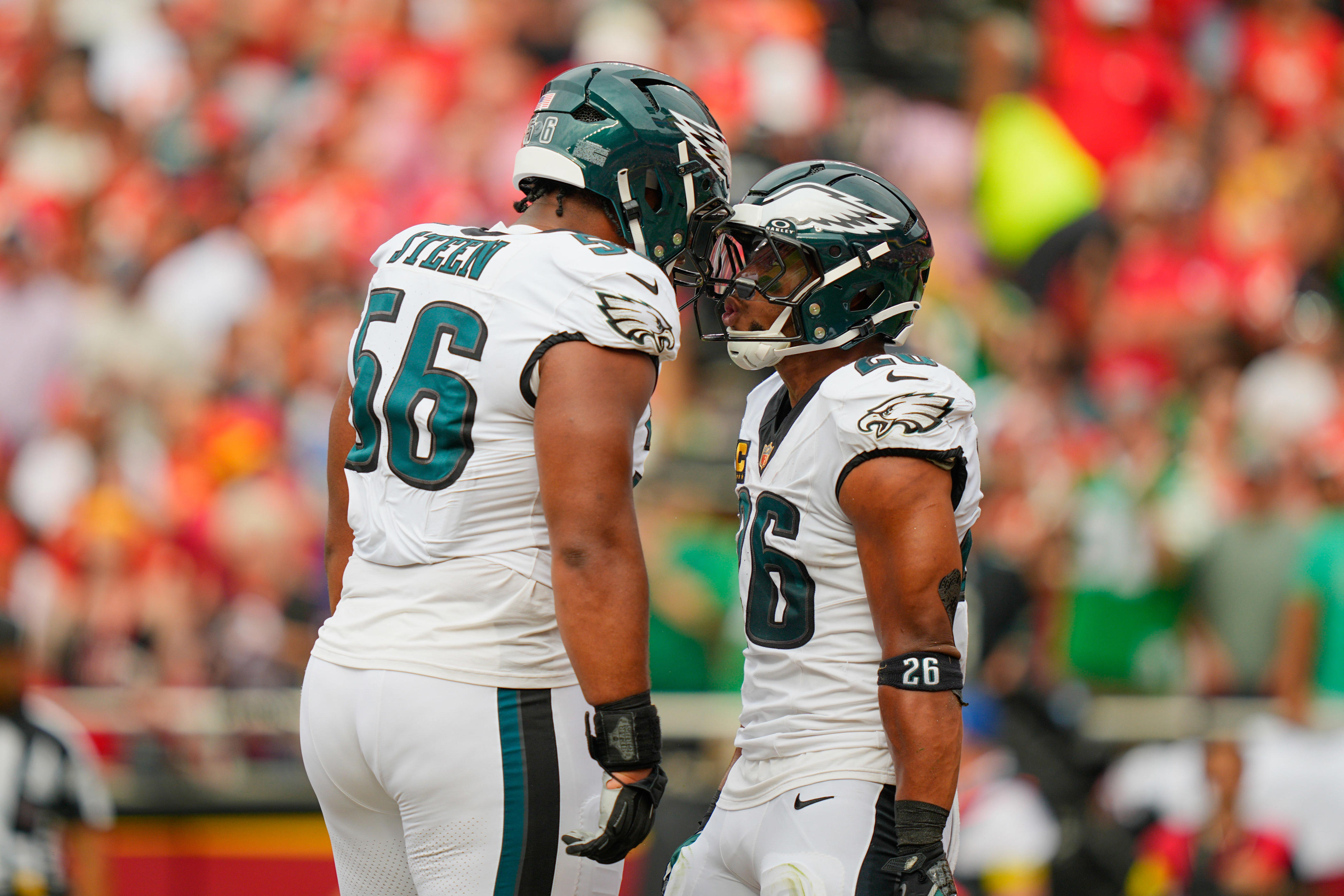 Lane Johnson injury update. Eagles tackle leaves football game vs ...