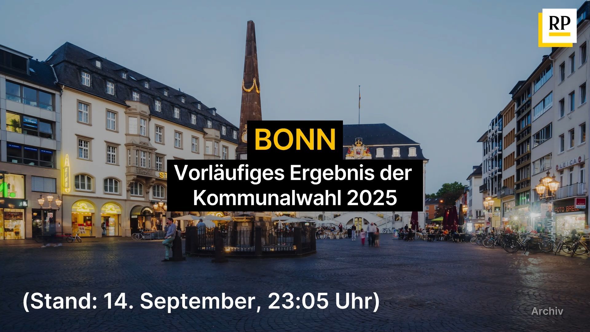 Bonn: Vorläufiges Ergebnis der Kommunalwahl 2025