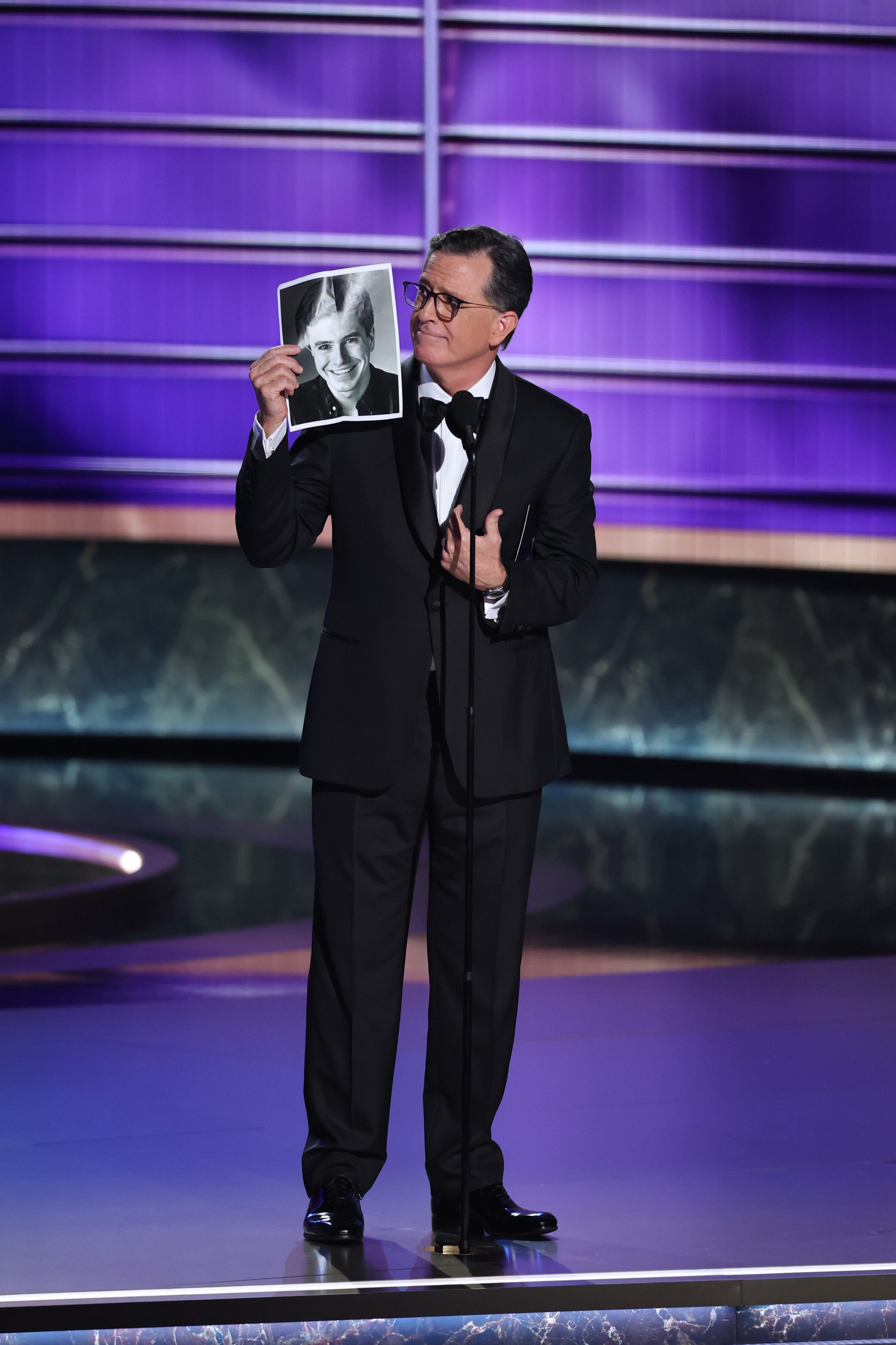 Colbert Gets Massive Standing O at Emmys: ‘Anyone Hiring?’