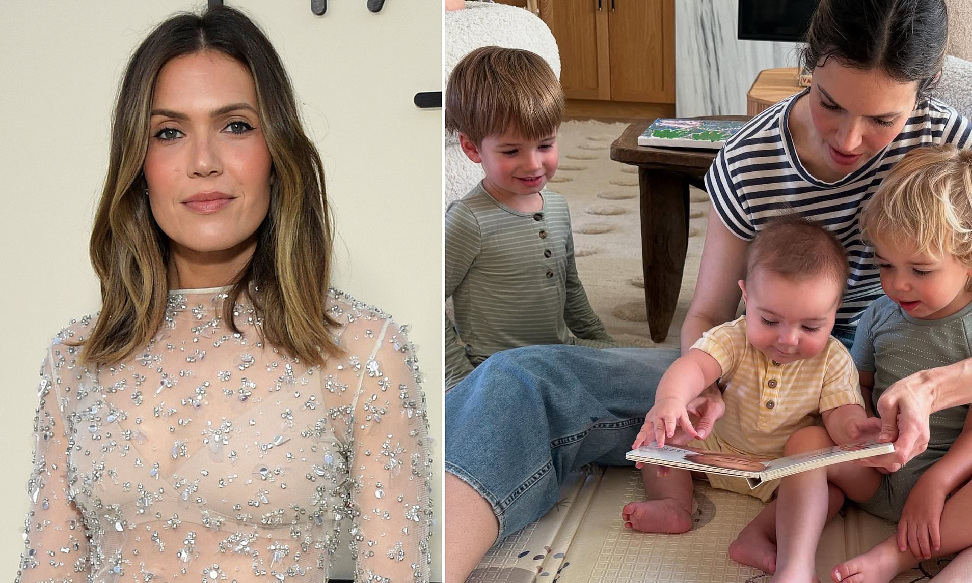 Mandy Moore says having three children is 'a lot'