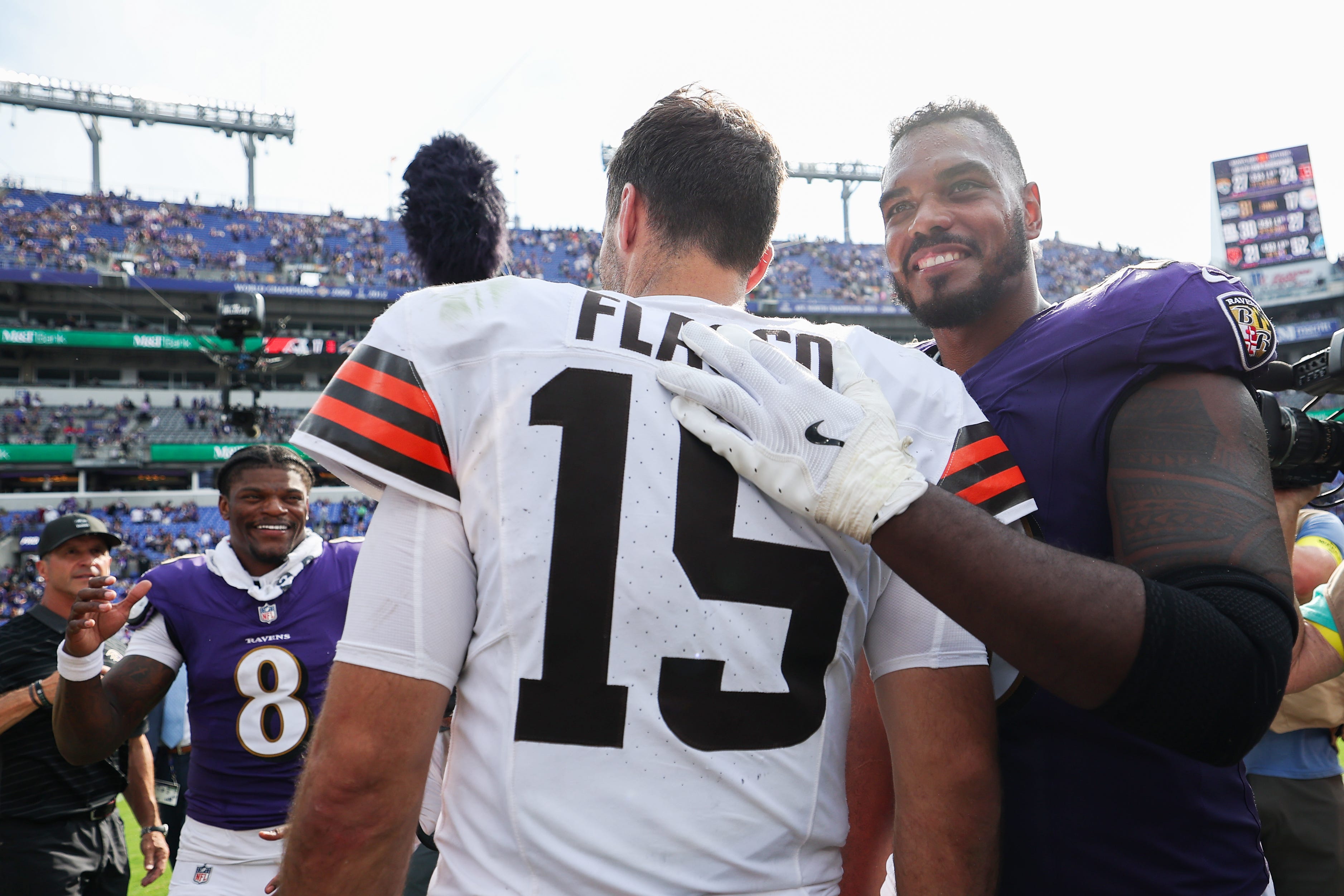 Joe Flacco's Baltimore return | Ex-Ravens QB beat up by old team in ...