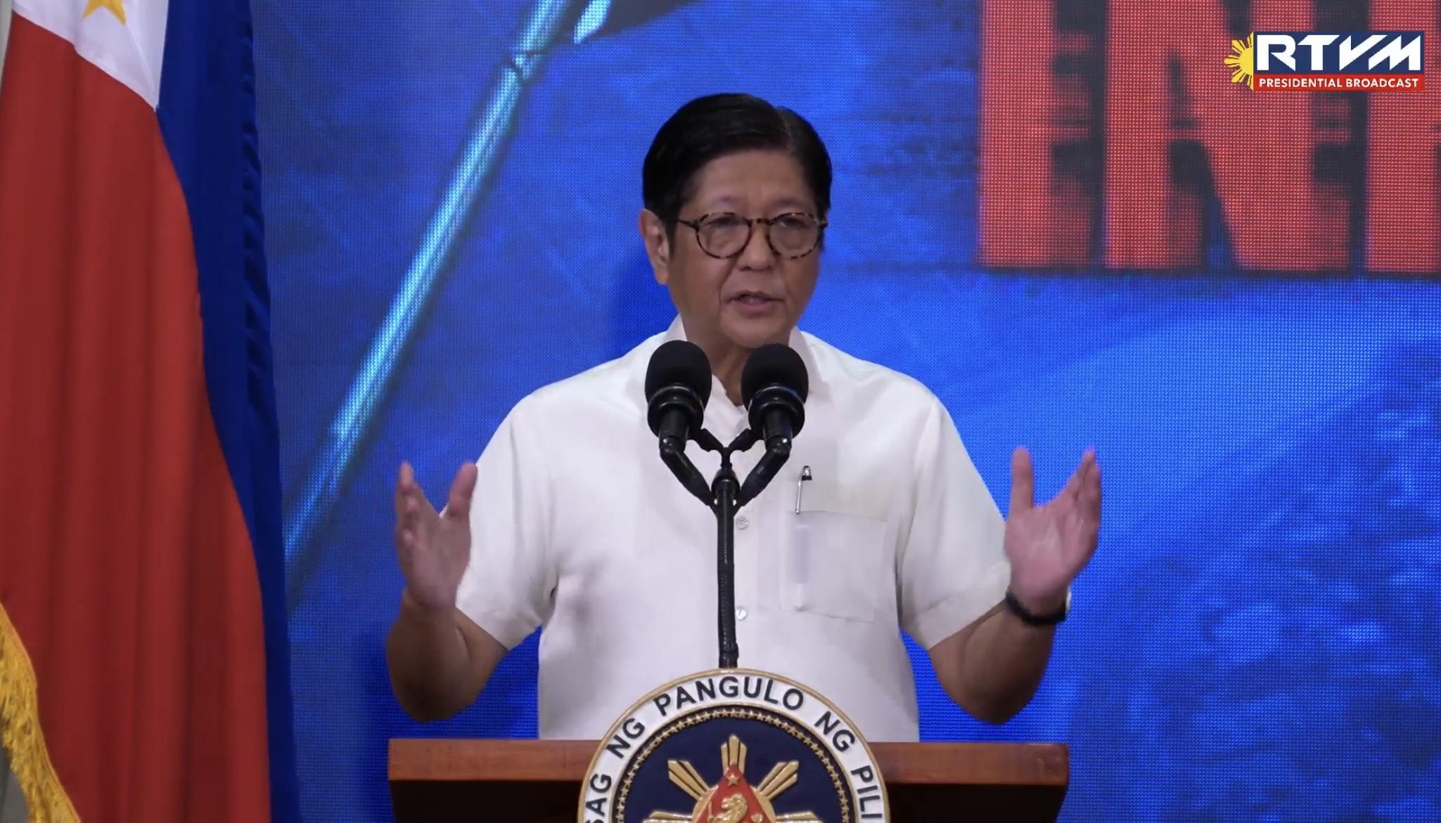 Marcos bares 'menu' where flood control funds can be realigned