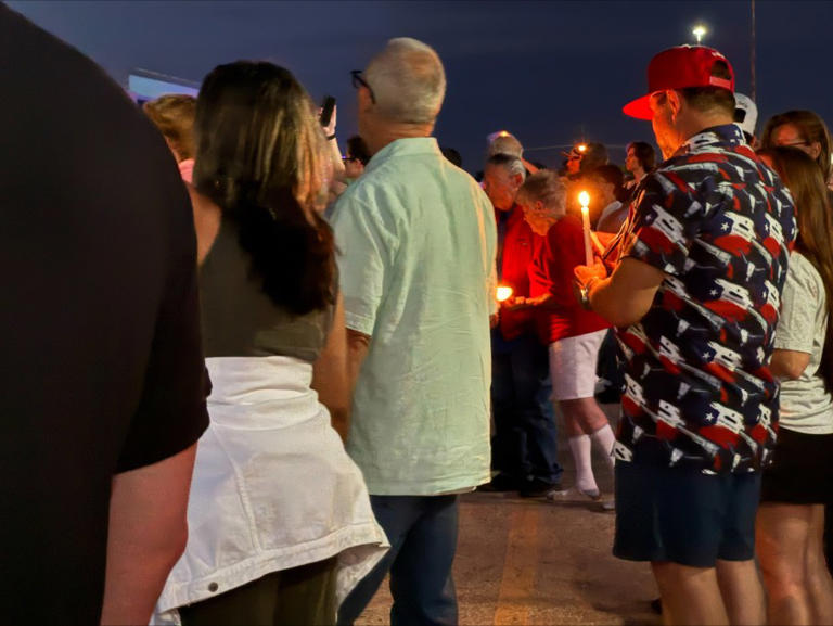 SEE IT: San Angelo residents gather for Charlie Kirk vigil