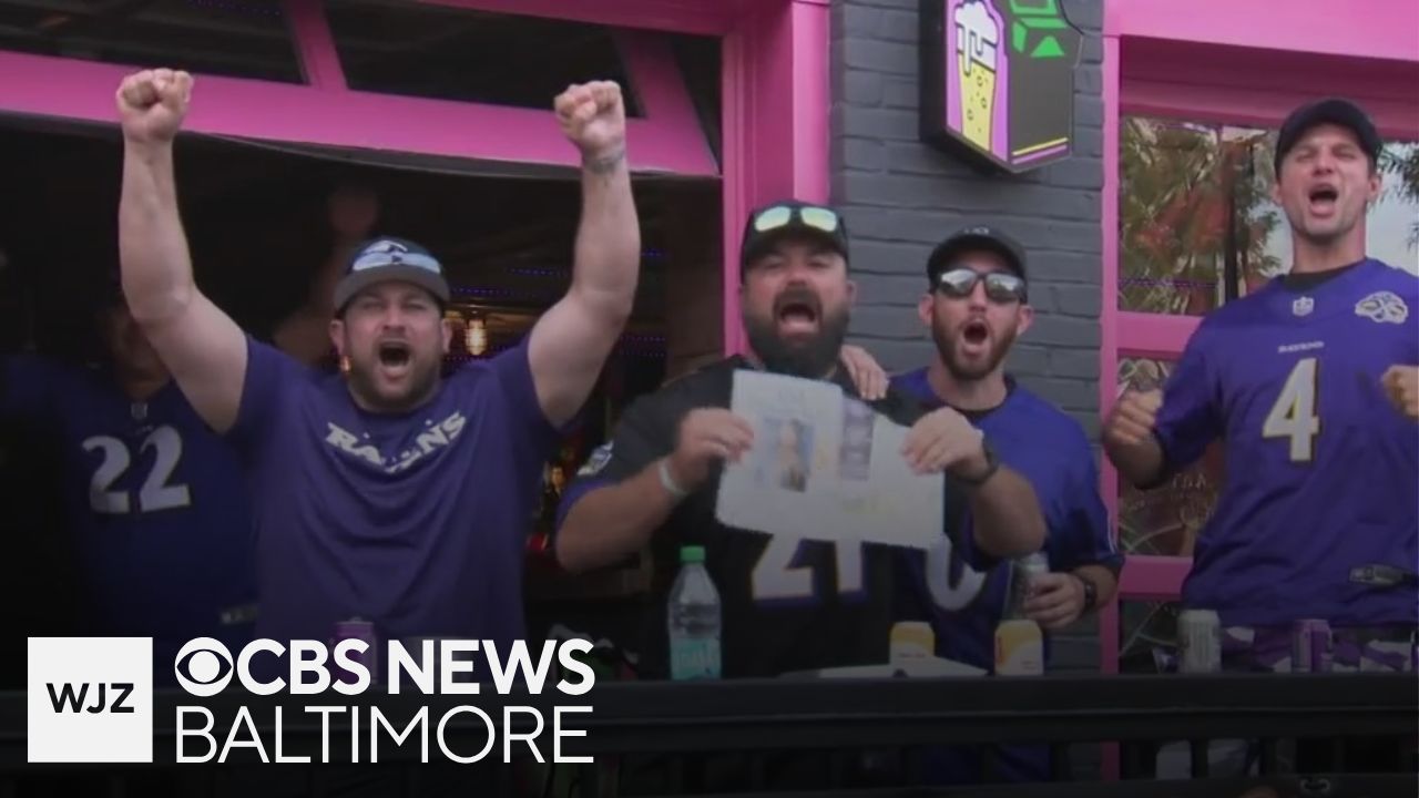 Baltimore Ravens fans welcome team back to Baltimore, celebrate win ...