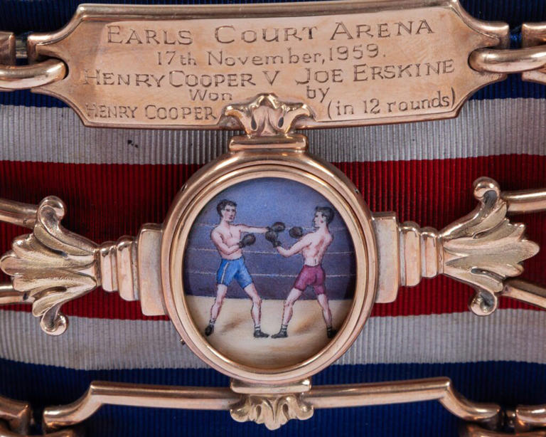 Sir Henry Cooper’s boxing belt sells for world record price