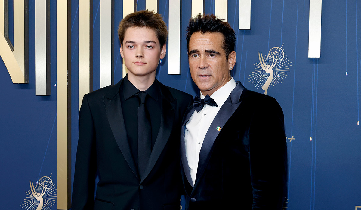 Colin Farell brings his dashing son Henry to the Emmys but misses out ...