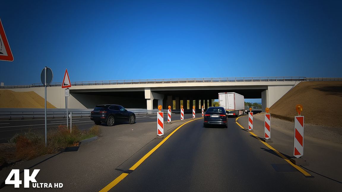 Tour panoramico sull’Autostrada A3 in Germania – Viaggio in 4K