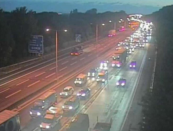 M25 Chaos: Crash and Roadworks Spark M20 Delays