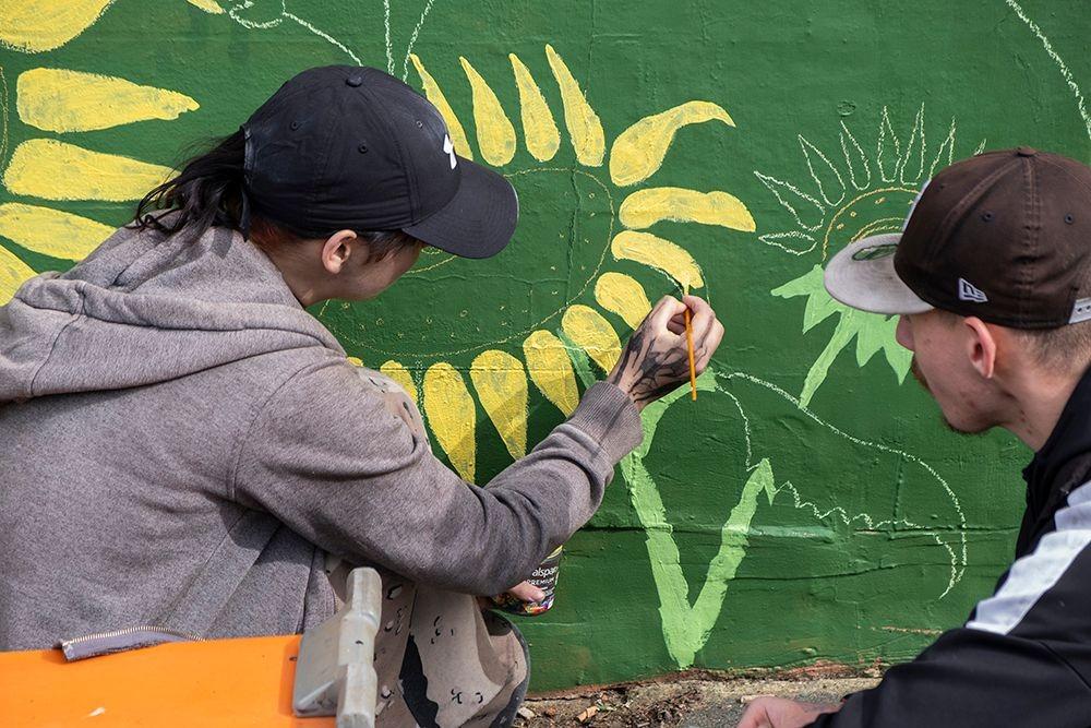 Walls of Change: Young people transform tagging wall in Semilong
