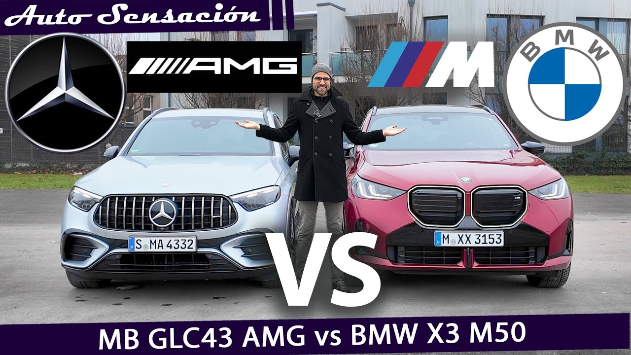Enfrentamos al Mercedes GLC 43 AMG y al BMW X3 M50: Lujo y Rendimiento
