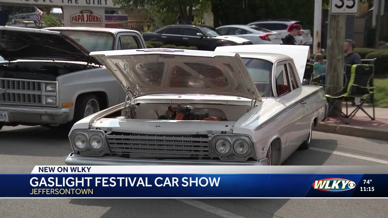 Cars line the streets of J'Town for the Gaslight Festivals Car Show