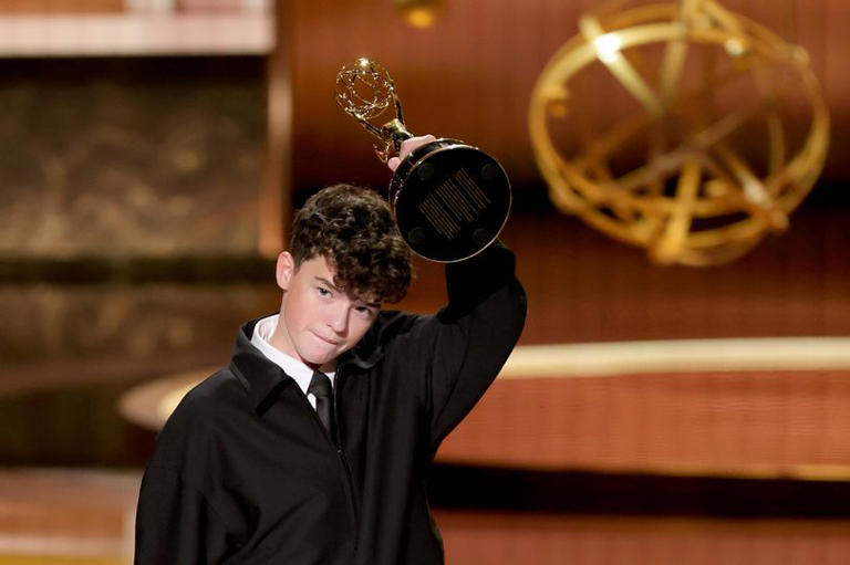 Netflix Adolescence star Owen Cooper wins acting Emmy aged just 15