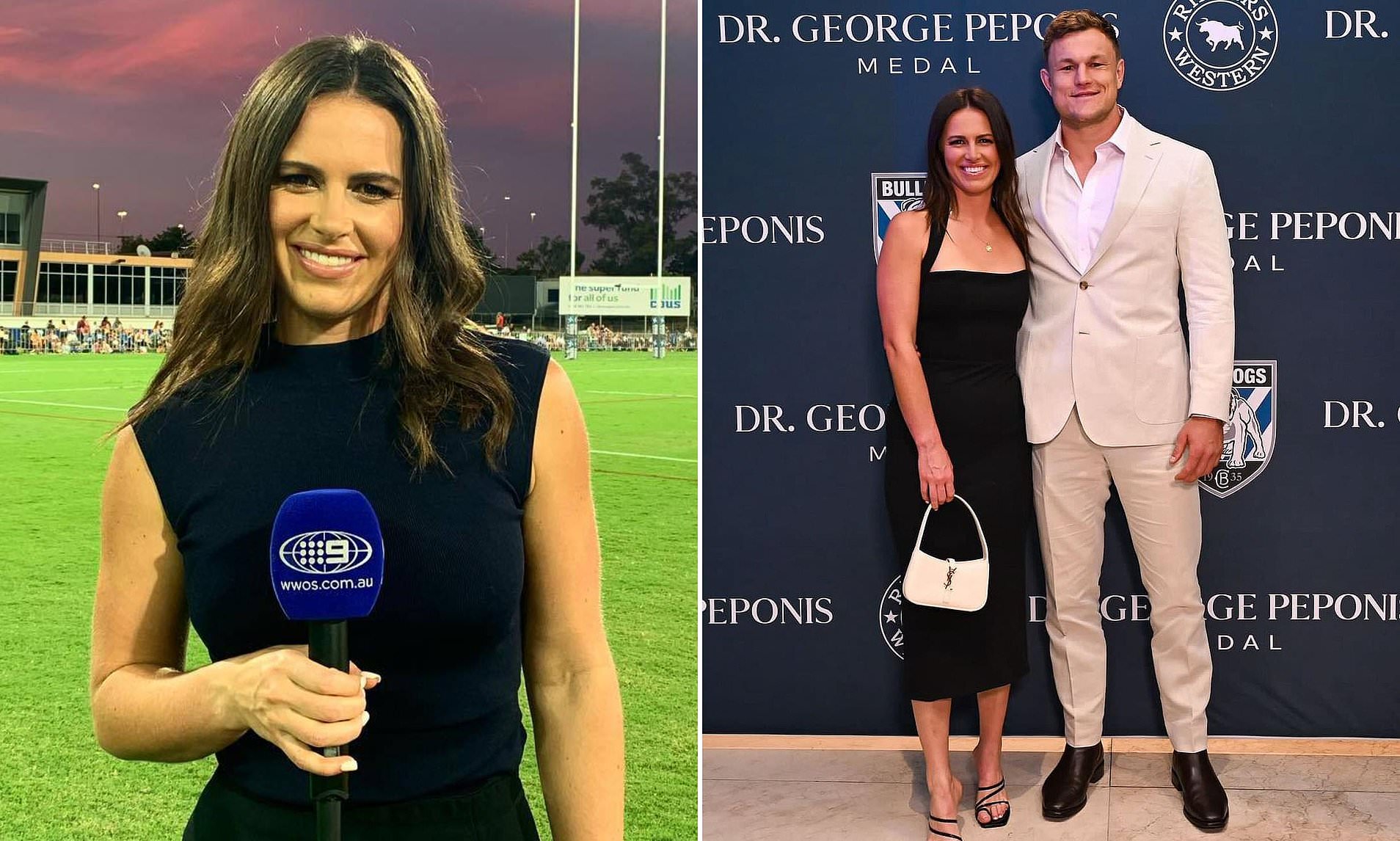 Danika Mason tells footy reporter to read out his search history