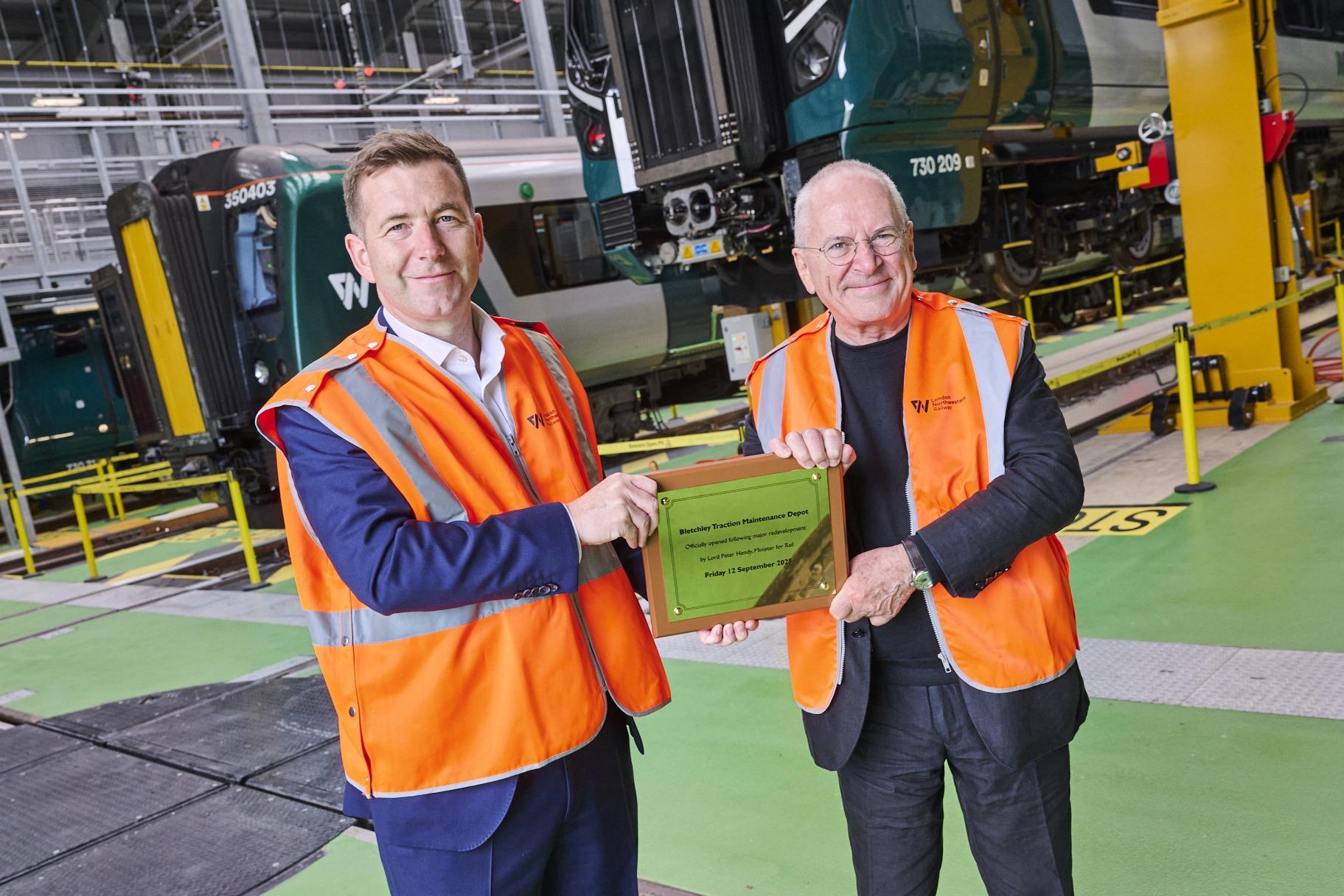 £80 million upgrades completed at Bletchley railway depot to improve ...