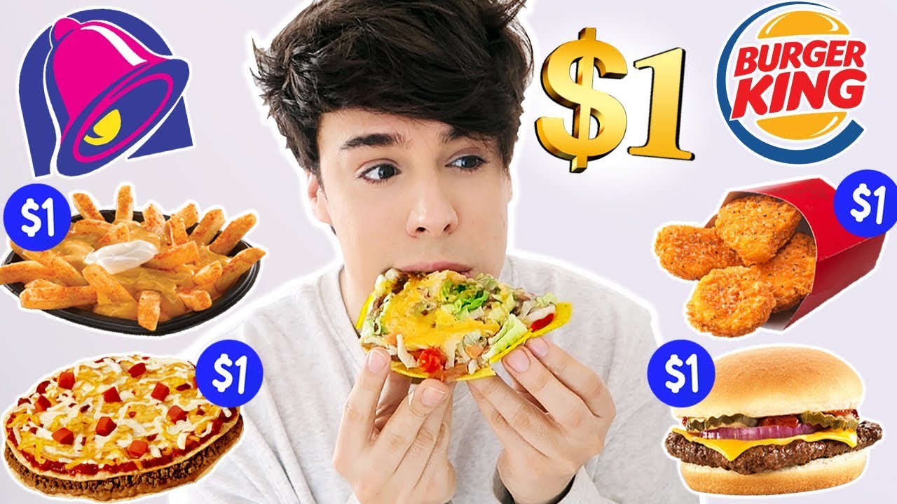 Eating only cheap dollar menu fast food items for 24 hours straight