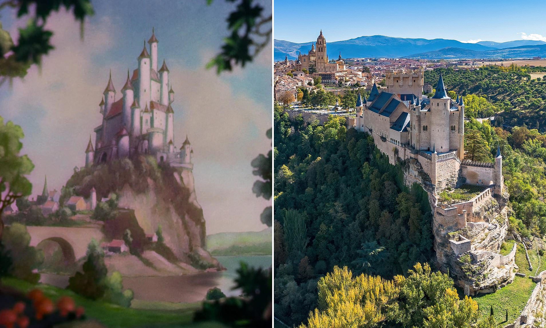 Revealed: The real-life versions of animated Disney movie locations you ...