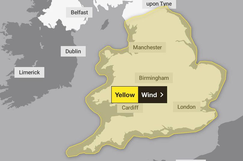 Storm Amy hits with 80mph winds as 'flying objects' warning and yellow ...