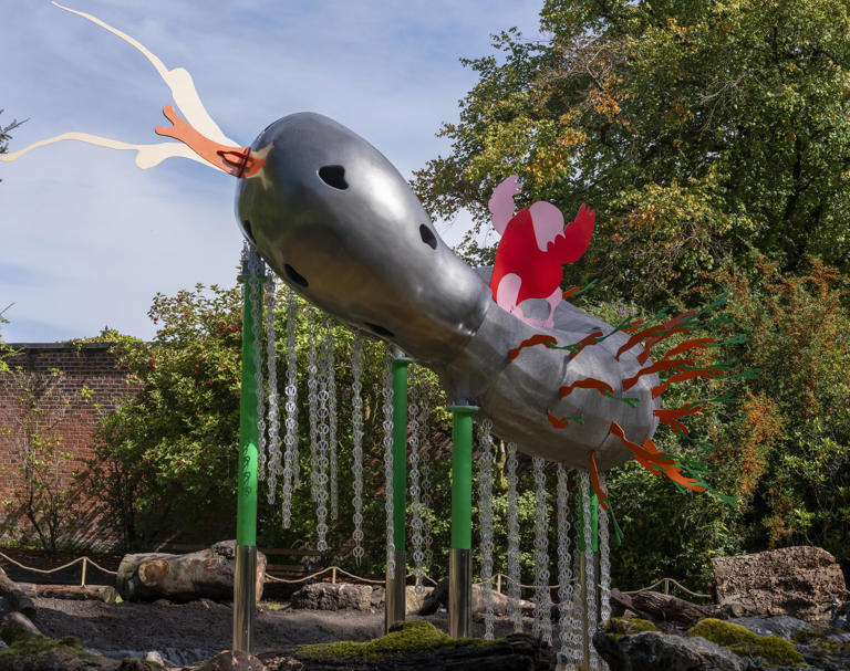 Unique statue lands at Wigan's Haigh Woodland Park