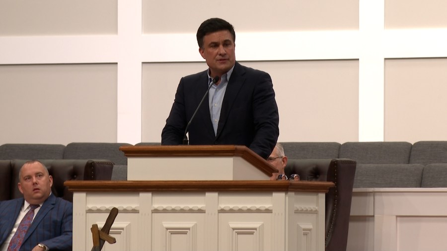 Nate Morris shares memories of Charlie Kirk at Nicholasville church