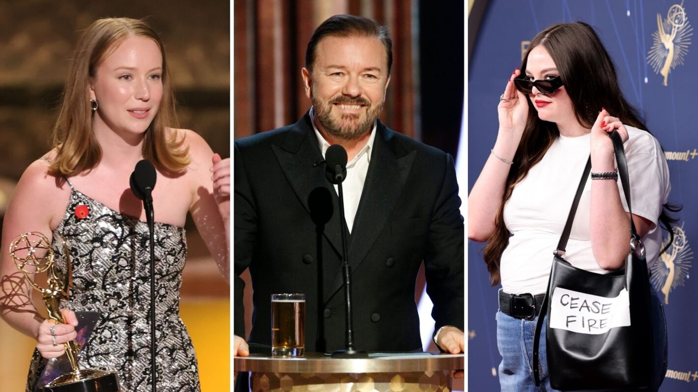 Ricky Gervais Takes Swipe at Emmy Stars’ Political Comments – Fans React