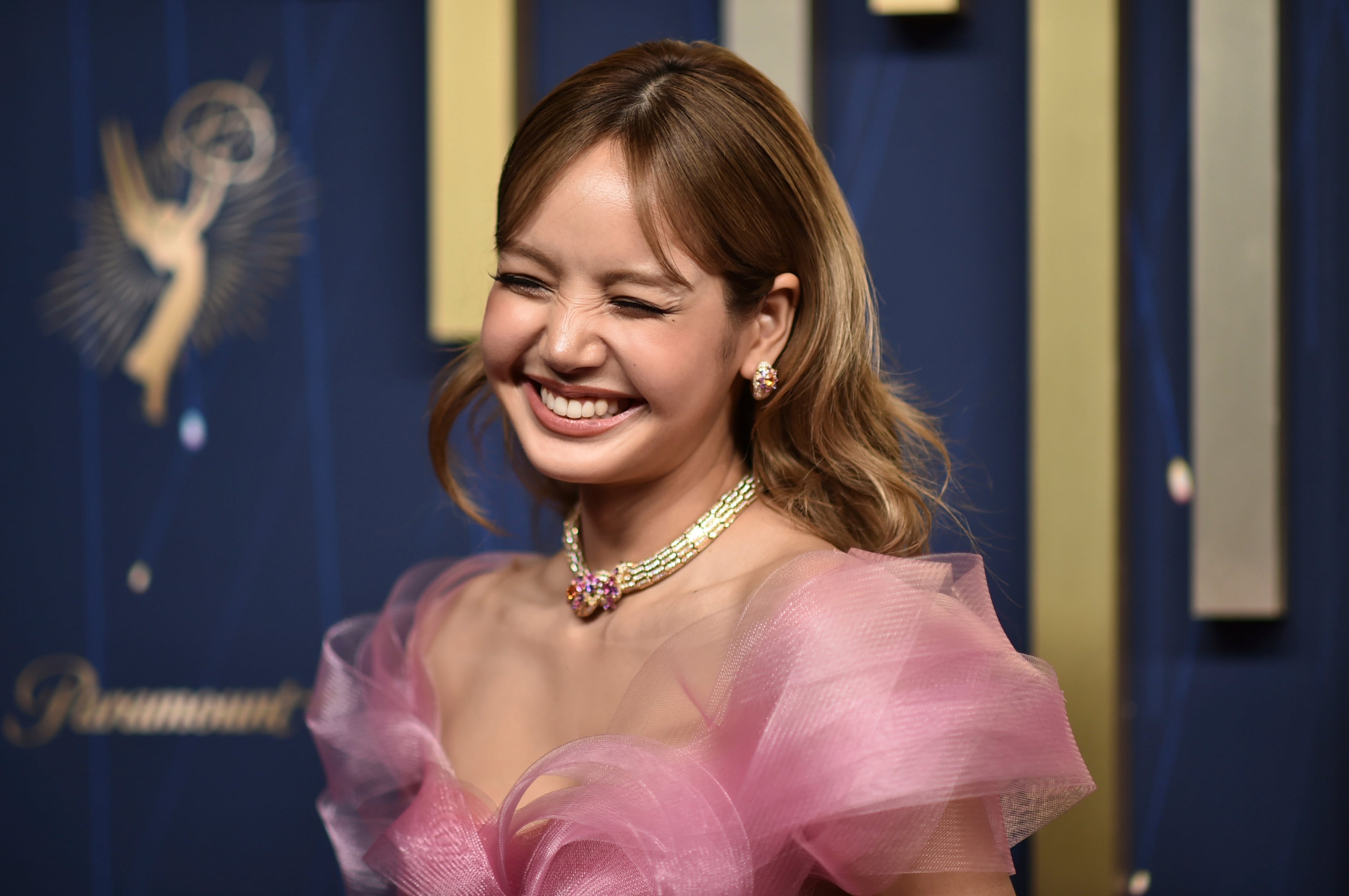 Lisa steps onto emmy red carpet as the white lotus actress