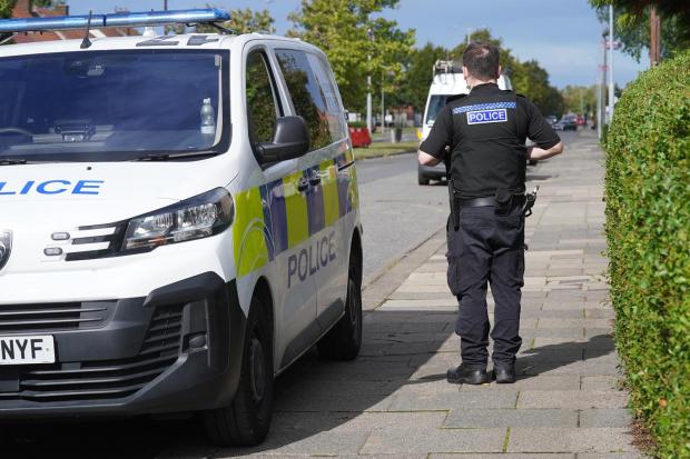 Police and crime scene investigators dealing with 'ongoing incident'