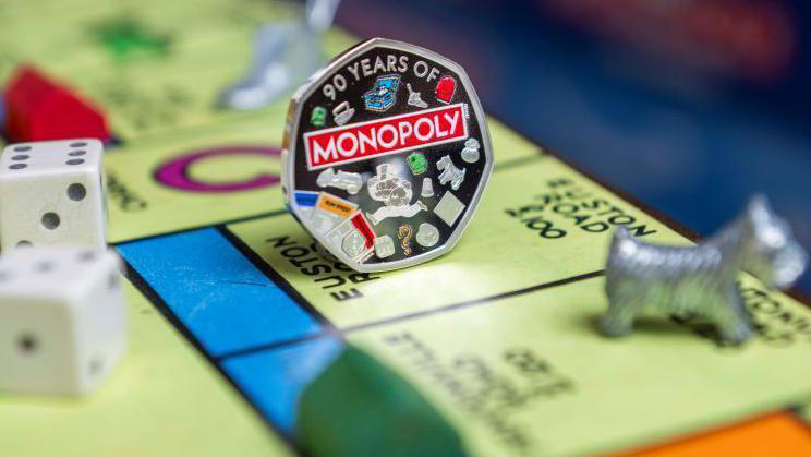 Royal Mint marks 90 years of Monopoly with 50p coin