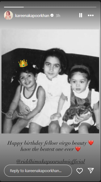 Kareena Kapoor Khan wishes Riddhima Kapoor Sahni birthday, shares the ...