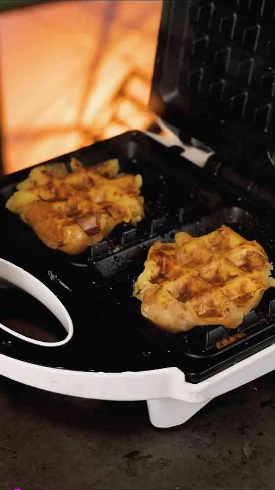 Waffles de Papa; ¡Crocantes y Deliciosos!