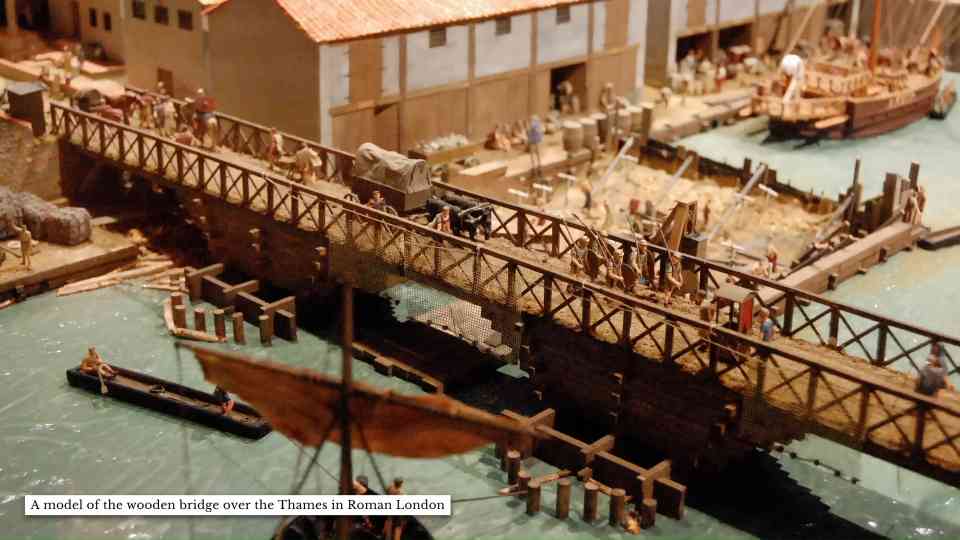 How much weight could a Roman bridge carry?