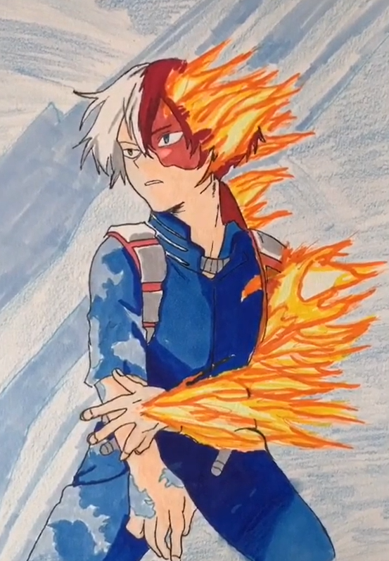Shoto Todoroki Anime Art – Fan Artwork Showcase